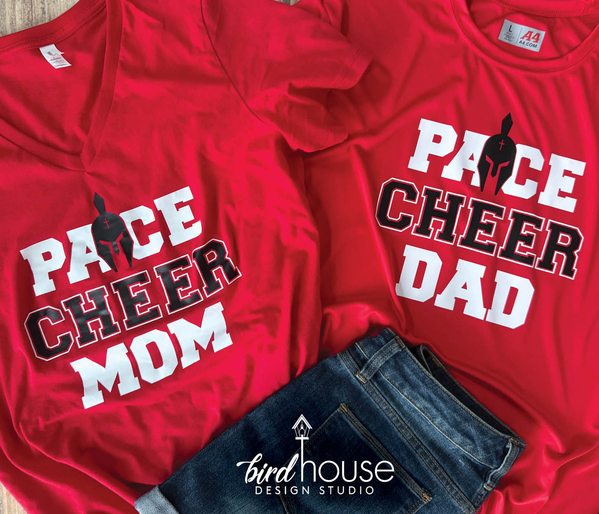 Pace Cheer Family Shirt, Personalized – Birdhouse Design Studio, LLC
